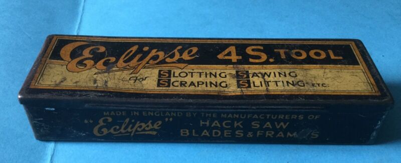Vintage Eclipse 4S Tool In Original Tin With 11 Blades Antique Price
