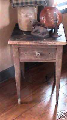 Primitive Antique Night Stand -- Antique Price Guide Details Page