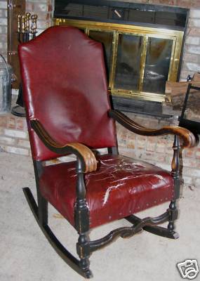 Antique Lovely Solid Heavy Wood Rocking Rocker Chair -- Antique Price ...