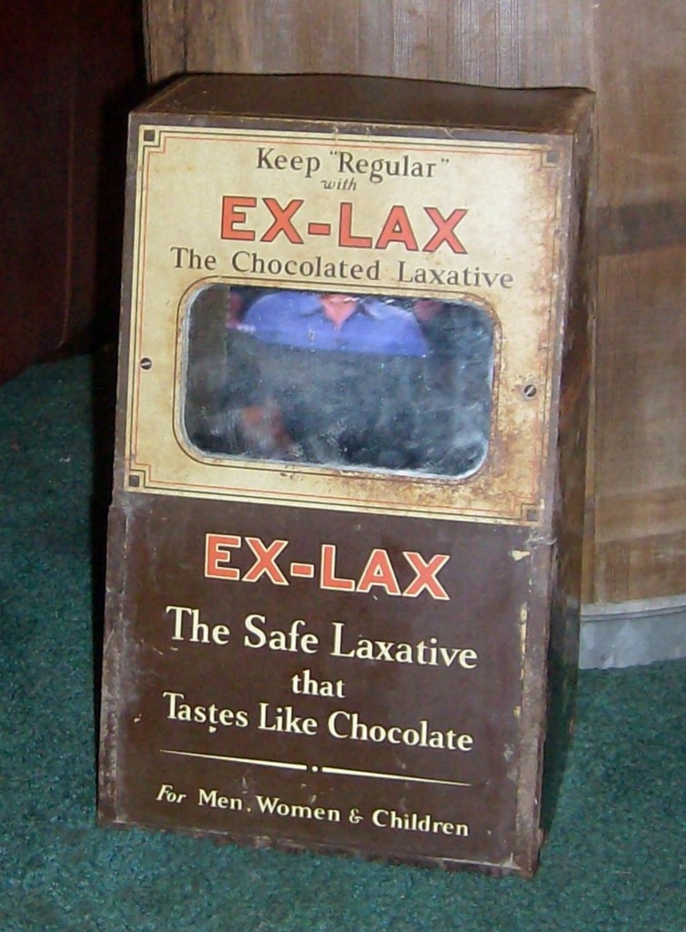 Advertising Display Case Ex-Lax Cabinet Display Case -- Antique Price ...