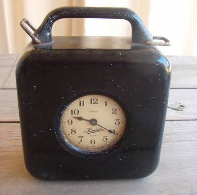 Antique Vintage Simplex USA Time Clock Howard Black -- Antique Price ...