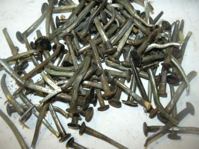 ANTIQUE STEAMER TRUNK TRIM USED NAILS -- Antique Price Guide Details Page