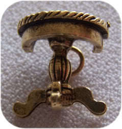 Antique Gold Table Charm for Bracelet -- Antique Price Guide Details Page