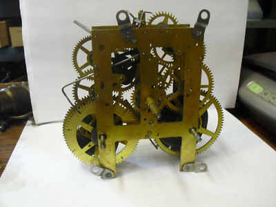 ANTIQUE SESSIONS BRASS MANTEL CLOCK MOVEMENT PART -- Antique Price ...