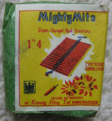 Mighty Mite Firecracker "PACK LABEL" Penny Pack CHINA -- Antique Price ...