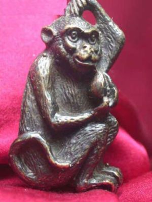 rare old style bronze lovely monkey lock with key -- Antique Price ...