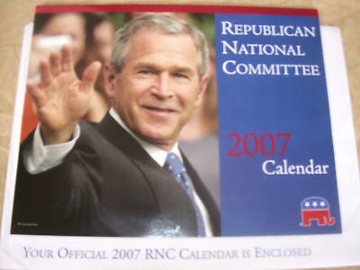 2007 George W. Bush Calendar from RNC -- Antique Price Guide Details Page