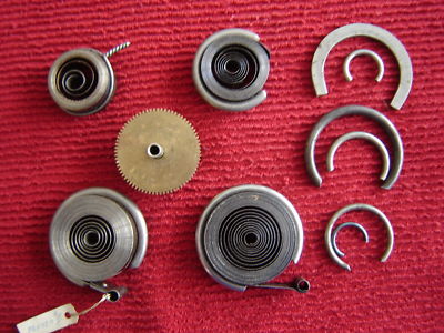 Antique Clock Springs 5 Asst. plus CLamps -- Antique Price Guide ...