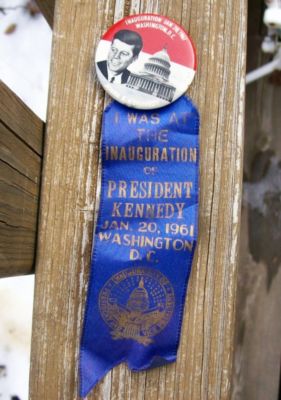 1961 JOHN KENNEDY INAUGURATION DAY BUTTON / PIN RIBBON -- Antique Price ...