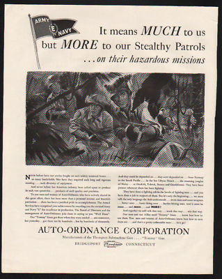 1942 AUTO-ORDNANCE CORP AD-THOMPSON SUBMACHINE GUN -- Antique Price ...