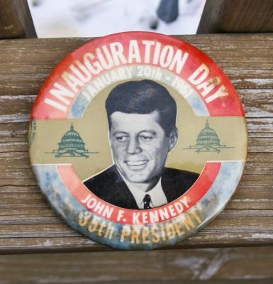RARE 1961 JOHN KENNEDY INAUGURATION DAY BUTTON / PIN -- Antique Price ...