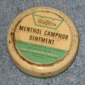 Vintage Watkins Menthol Camphor Ointment Tin -- Antique Price Guide ...