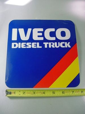 Iveco Diesel Truck Large Decal Sticker -- Antique Price Guide Details Page
