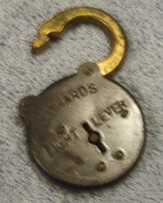 Vintage Edwards Eight Lever Lock -- Antique Price Guide Details Page