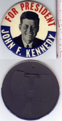 LARGE 6" PRESIDENT JOHN F. KENNEDY JFK CAMPAIGN BUTTON -- Antique Price ...