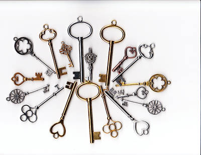 18 Antique Skeleton keys Replica Assorted Styles Sizes -- Antique Price ...