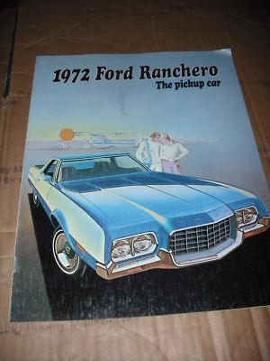 1973 FORD RANCHERO GT SQUIRE COLOR BROCHURE Prospekt -- Antique Price ...