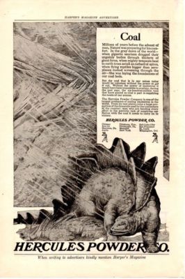 1918 HERCULES POWDER AD-DINOSAUR -- Antique Price Guide Details Page