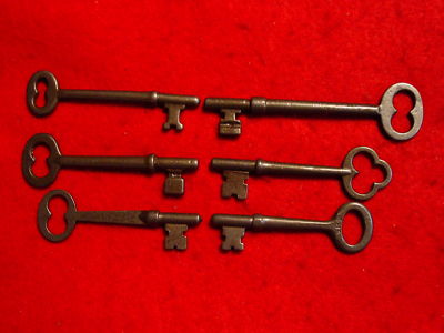 6 ANTIQUE SKELETON KEYS UNUSUAL BITS-OVER 100 YEARS OLD -- Antique ...