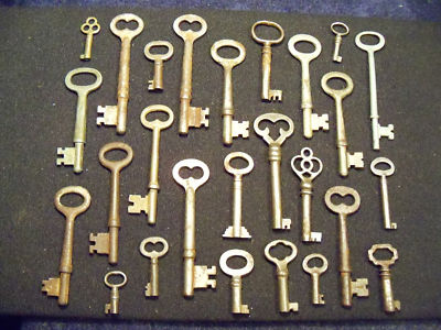 Vtg 26 Skeleton Keys Victorian,Corbin,Sargent,Lockwood -- Antique Price ...