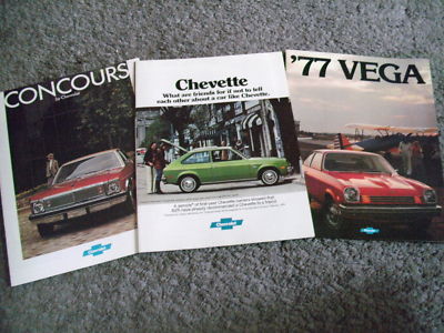 3 - 1977 CHEVROLET CAR BROCHURES GREAT CONDITION -- Antique Price Guide ...