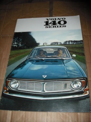 1970 VOLVO 140 SERIES COLOR BROCHURE CATALOG PROSPEKT -- Antique Price ...