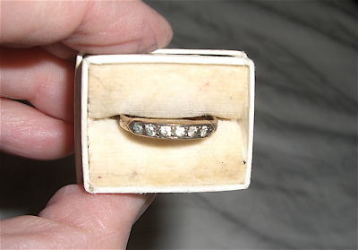 ANTIQUE 10K ON STERLING EDWARDIAN PASTE RING SIZE 6.5 -- Antique Price ...