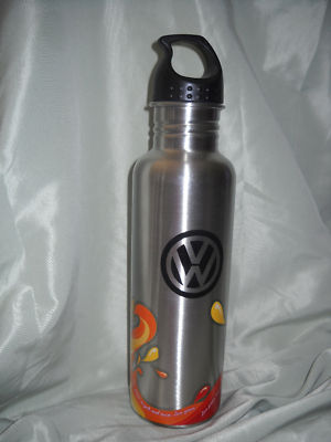 STEEL WATER BOTTLE WITH VW LOGO BY SWEDA NEW -- Antique Price Guide ...
