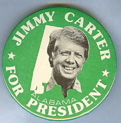 JIMMY CARTER FOR PRESIDENT ALABAMA POLITICAL PIN -- Antique Price Guide ...