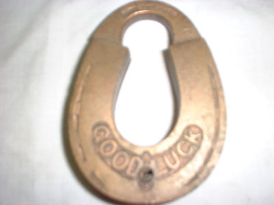 Good Luck Brass Lock-1879 -- Antique Price Guide Details Page