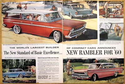 Nice 1960 Rambler 4-page color magazine ad -- Antique Price Guide ...