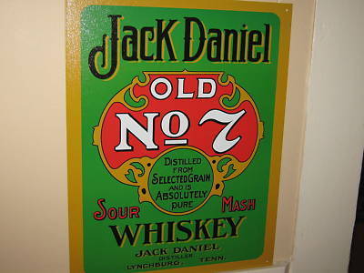 JACK DANIELS-OLD NO 7 METAL SIGN -- Antique Price Guide Details Page