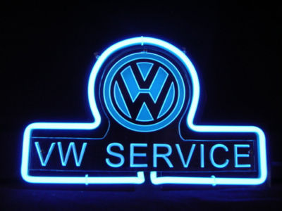 Volkswagen VW SERVICE Neon Light Sign sd252 -- Antique Price Guide ...