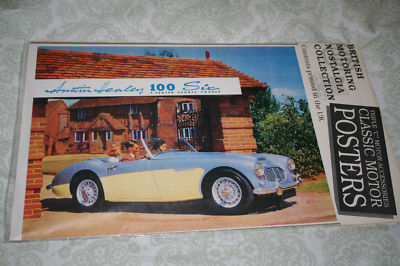 Austin-Healey 100-Six Poster from a 1950s Advertisement -- Antique ...