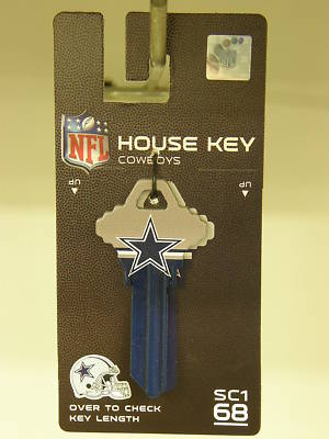 DALLAS COWBOYS HOUSE KEY BLANK SC1 SCHLAGE LOCK -- Antique Price Guide ...