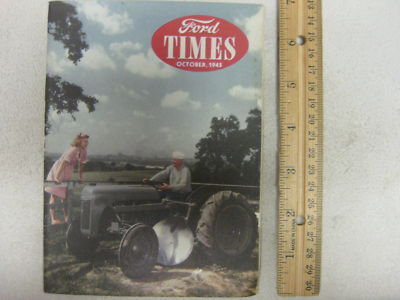original FORD TIMES magazine October 1945 -- Antique Price Guide ...