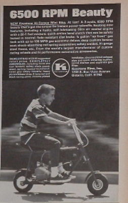 1969 Keystone Hi-Torque Mini-Bike 6500 RPM print Ad -- Antique Price ...