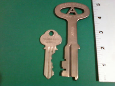 Two Nice Vintage Folger Adam Jail / Prison Keys -- Antique Price Guide ...