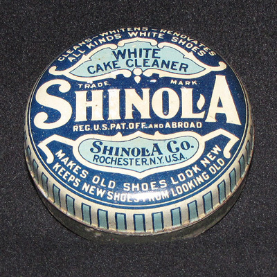 Vintage Shinola Shoe Polish/ White Cake Cleaner Tin -- Antique Price ...