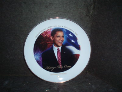 PRESIDENT BARACK OBAMA COLLECTOR PLATE -- Antique Price Guide Details Page