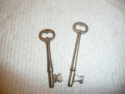 2 Vintage Original Skeleton Keys 1 Taylor 1 Corbin P2 -- Antique Price ...