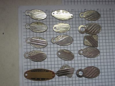 15 Antique Vintage Old Return To Blank Unused Key Tags -- Antique Price ...