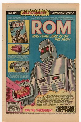 ROM THE SPACEKNIGHT AD, Comic Ad, 1979 Parker Brothers -- Antique Price ...