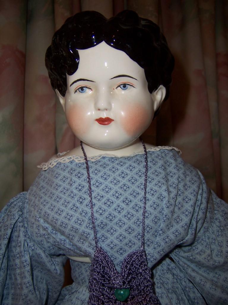 Antique Reproduction Low Brow China Doll Leather Body Antique Price