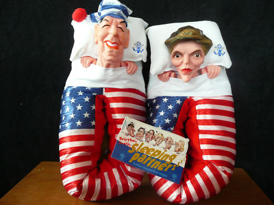 Ronald & Nancy Reagan 1988 Spitting Image Slippers -- Antique Price ...