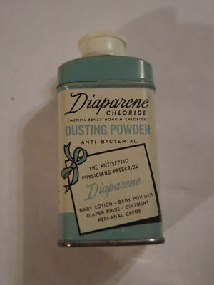 Vintage Tin Diaparene Dusting Powder Super Tin -- Antique Price Guide ...