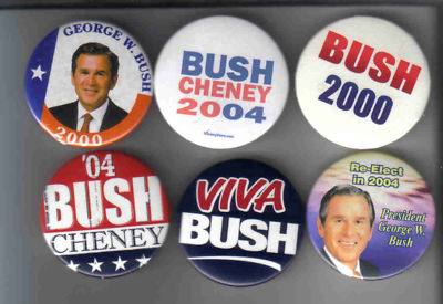 George W. Bush Button Set -- Antique Price Guide Details Page