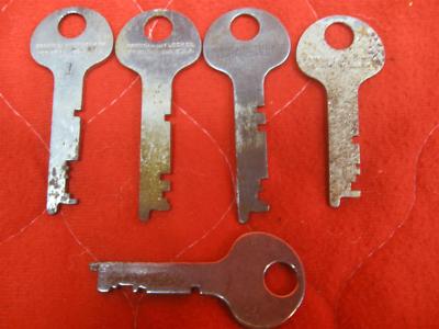 Vintage 5 Flat "Corbin" Skeleton Keys w/markings -- Antique Price Guide ...