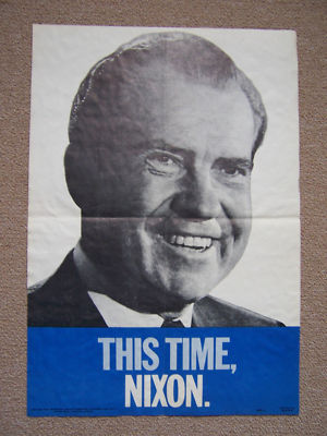 Original 1968 Richard M. Nixon Campaign Poster -- Antique Price Guide ...
