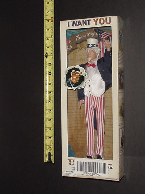 NEW UNCLE SAM 12 INCH ACTION FIGURE -- Antique Price Guide Details Page
